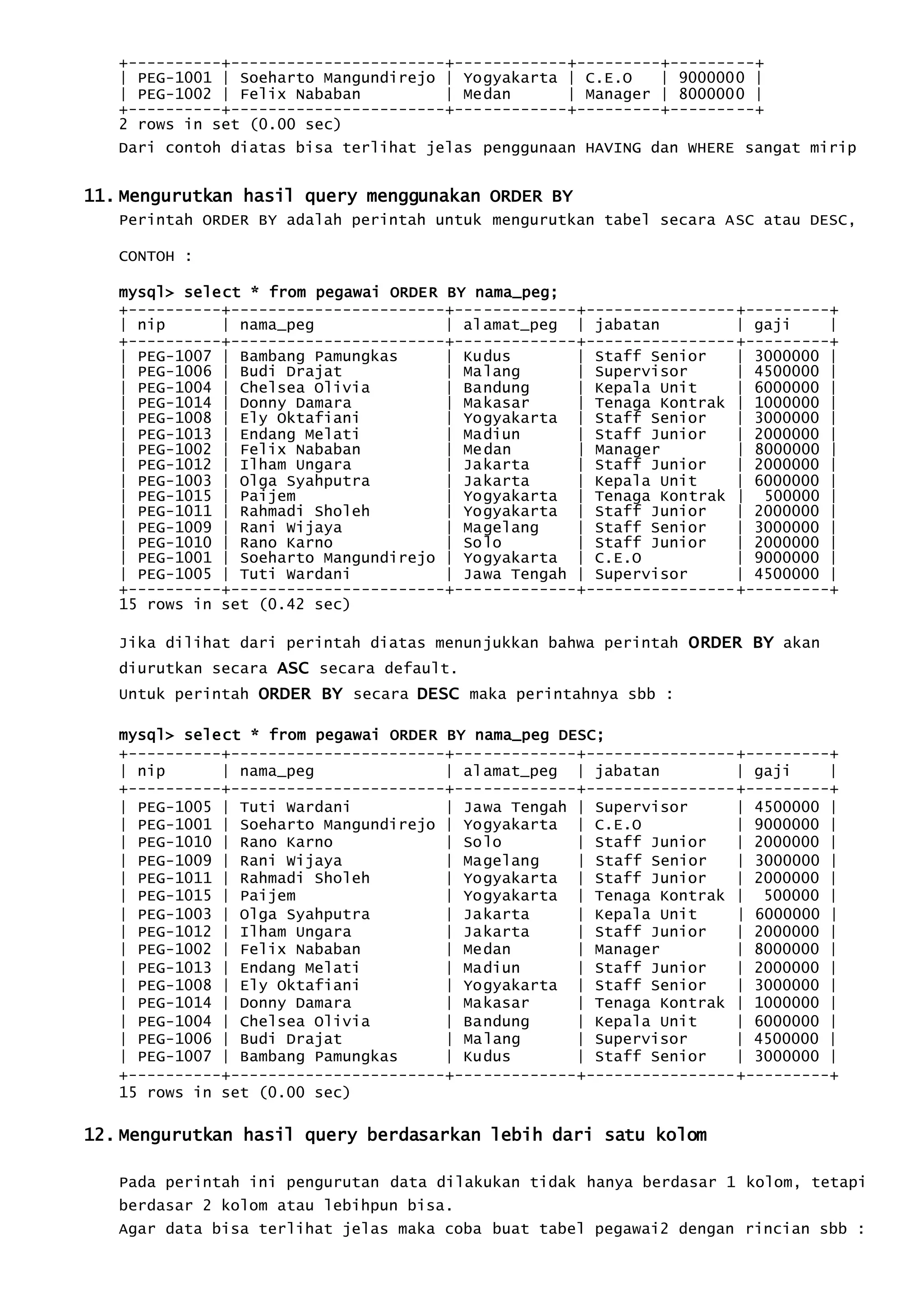 Materi my sql part 3 | DOCX