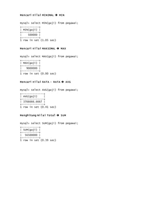 Materi my sql part 3 | DOCX