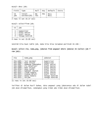 Materi my sql part 3 | DOCX