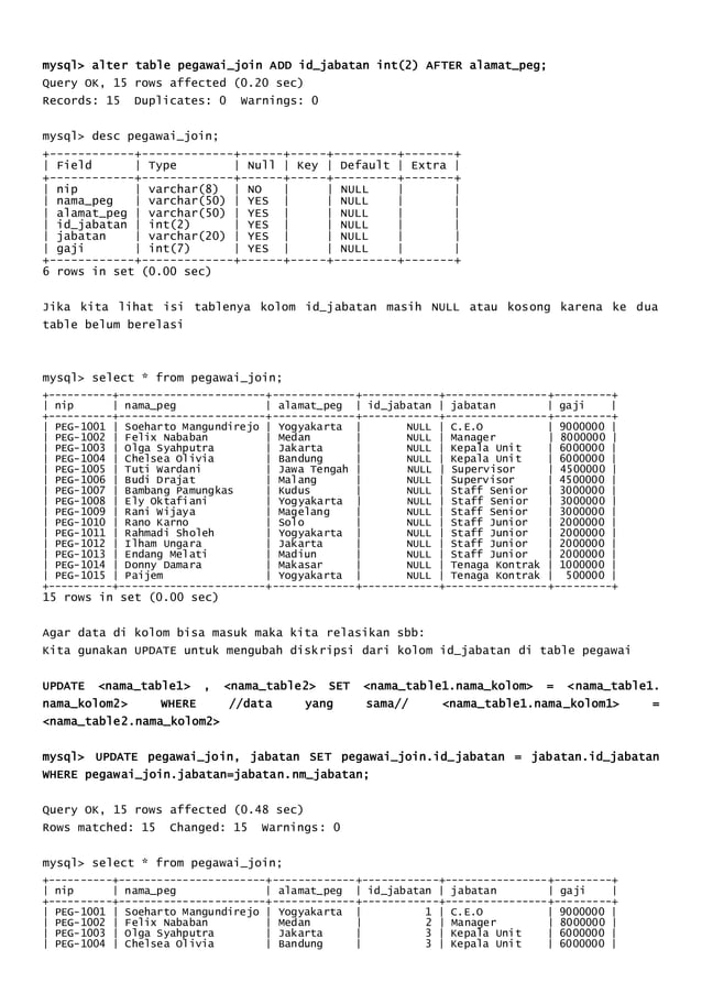 Materi my sql part 3 | DOCX