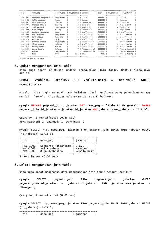 Materi my sql part 3 | DOCX