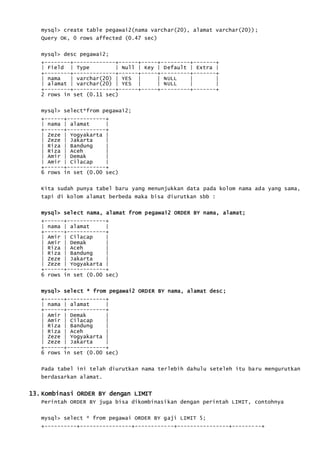 Materi my sql part 3 | DOCX