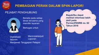 Materi Laporan Pengaduan Masyarakata Melalui Aplikasi SP4N -LAPOR | PPTX
