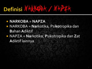 Materi narkoba | PPTX