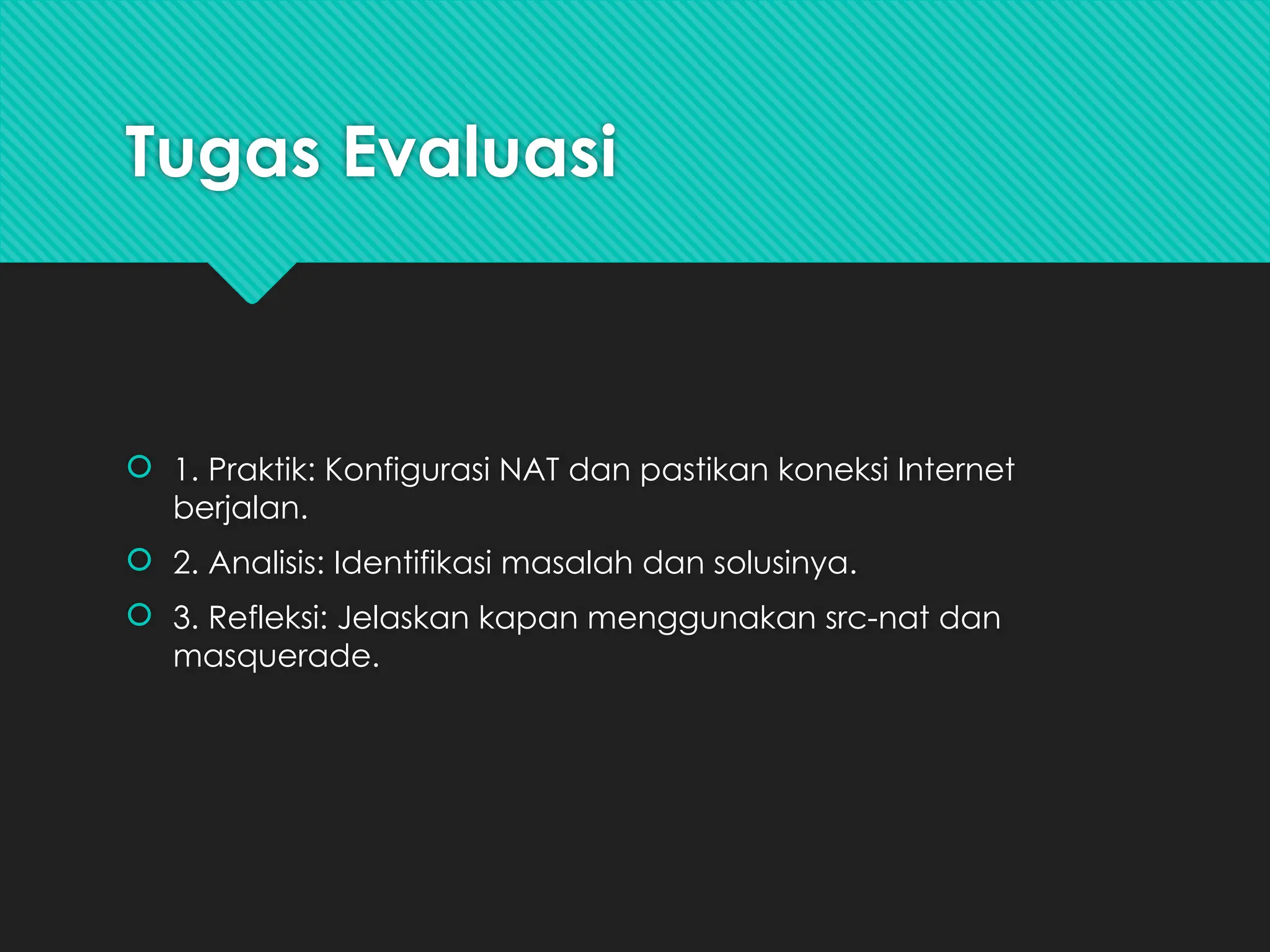 Materi NAT pada mikrotik kelas xii tkj 2024/2025 | PPTX