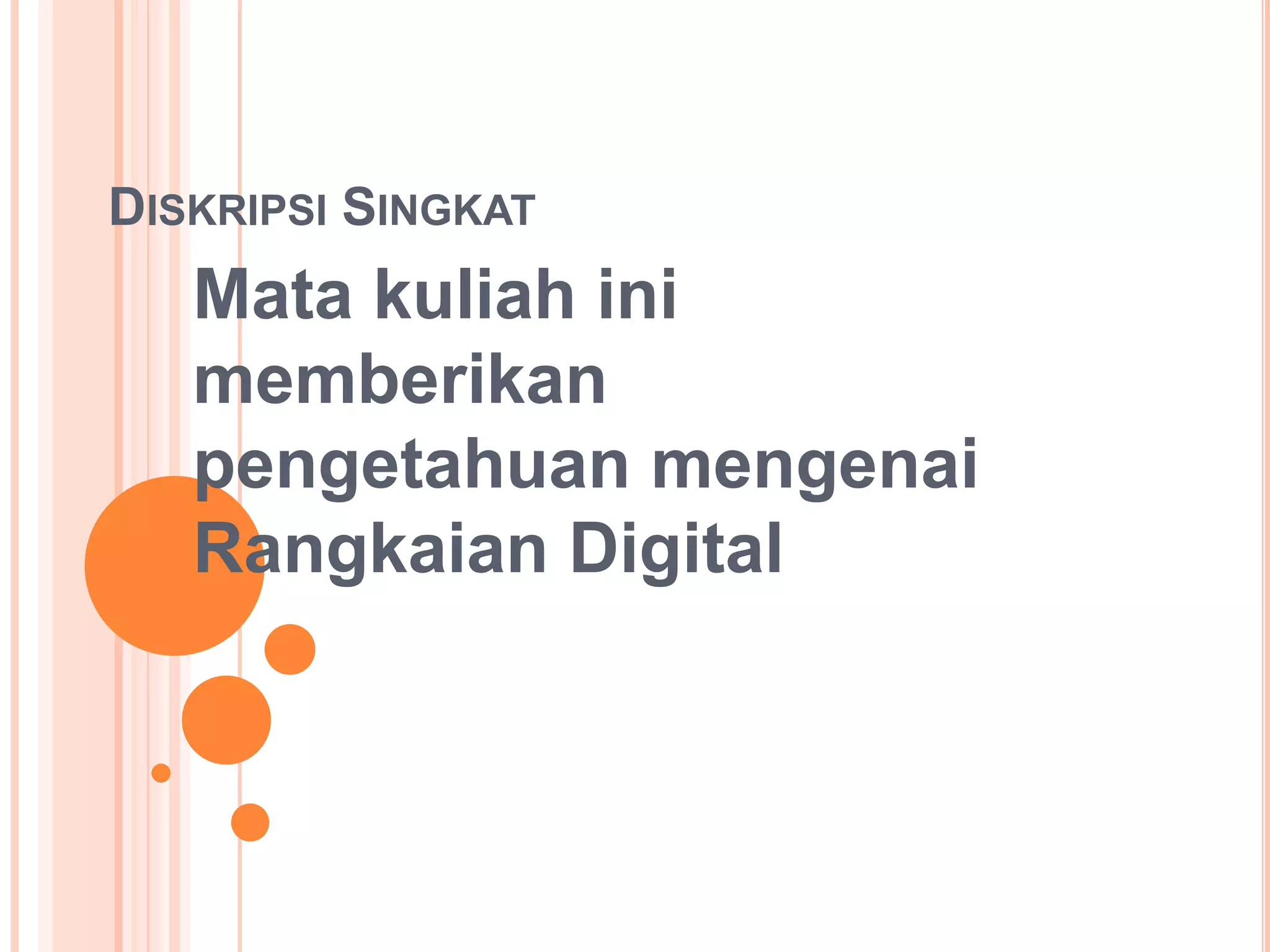 Materi Rangkaian Digital I | PPTX