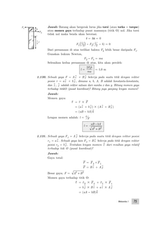 Materi olimpiade fisika Mekanika bagian D | PDF