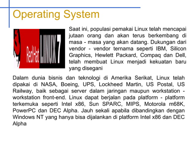 MAteri Perkuliahan Sistem Operasi KOmputer | PPT
