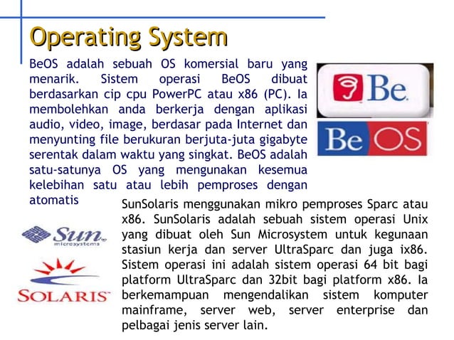 MAteri Perkuliahan Sistem Operasi KOmputer | PPT