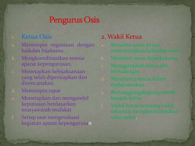 LDK OSIS 2013 "Organisasi dan Ke OSIS an | PPT