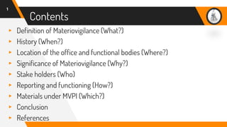 Materiovigilance and its significance and MVPI | PDF