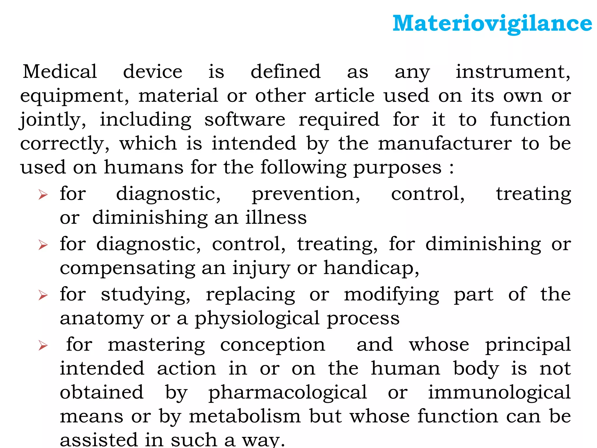 Materiovigilance ppt | PPTX