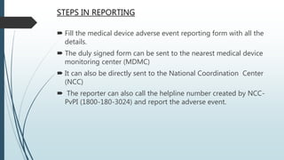 Materiovigilance and AEFI ppt | PPT