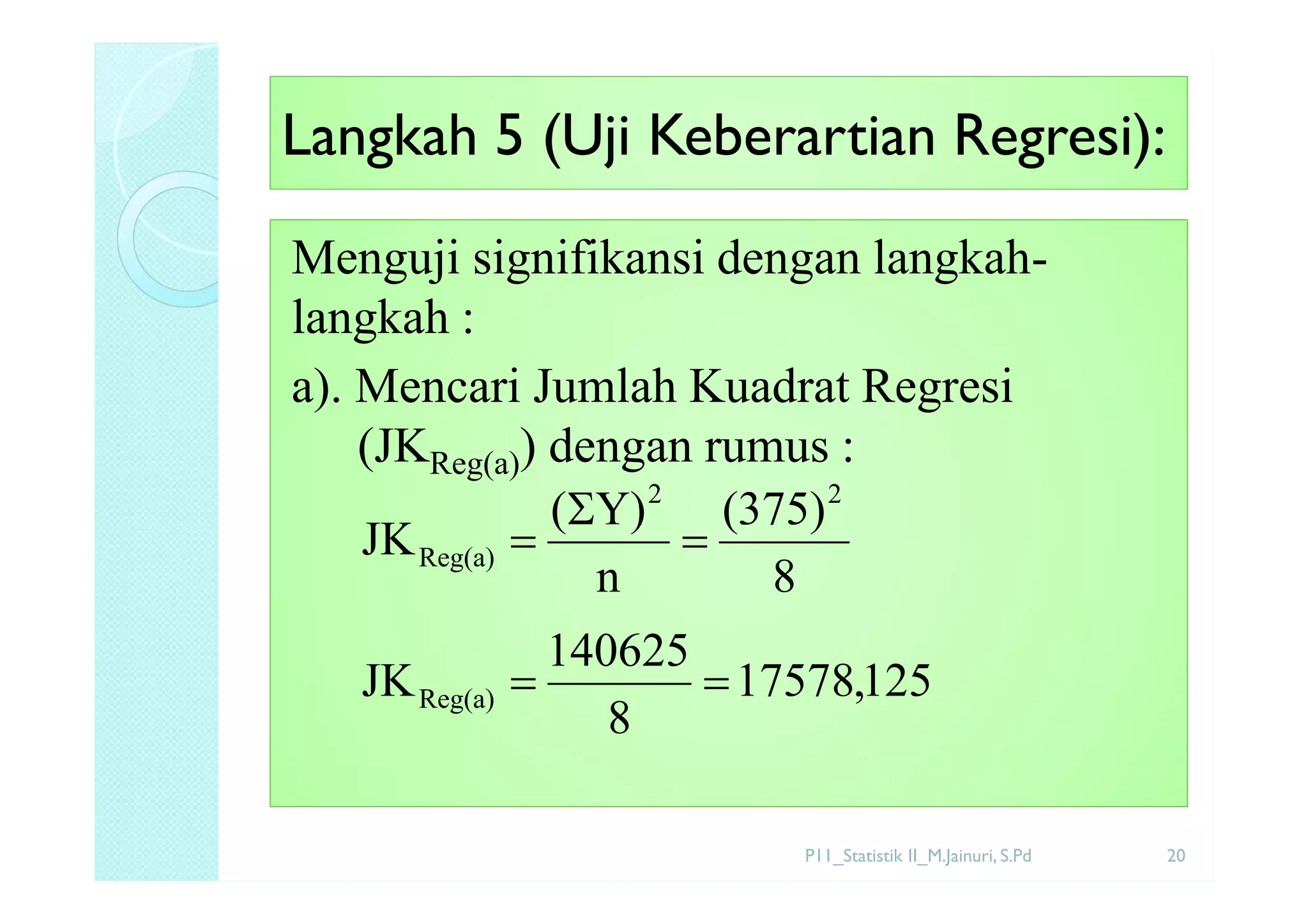 Minggu 10_Teknik Analisis Regresi | PDF