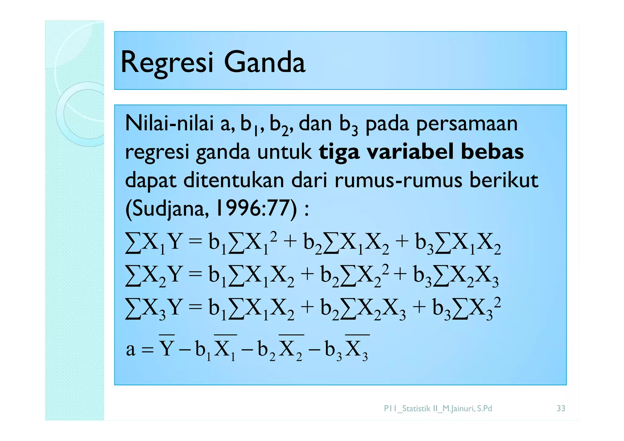 Minggu 10_Teknik Analisis Regresi | PDF