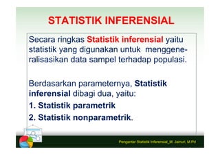 Pengantar Statistika Inferensial | PDF
