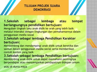 Materi Projek Penguatan Profil Pelajar Pancasila tema Suara Demokrasi | PPT