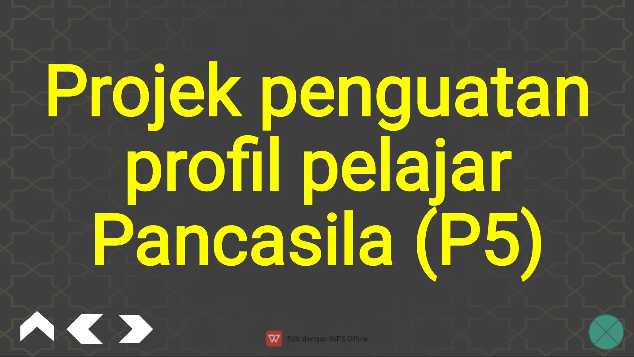 materi P5 Hari pertama Bangunlah jiwa raganya | PPT