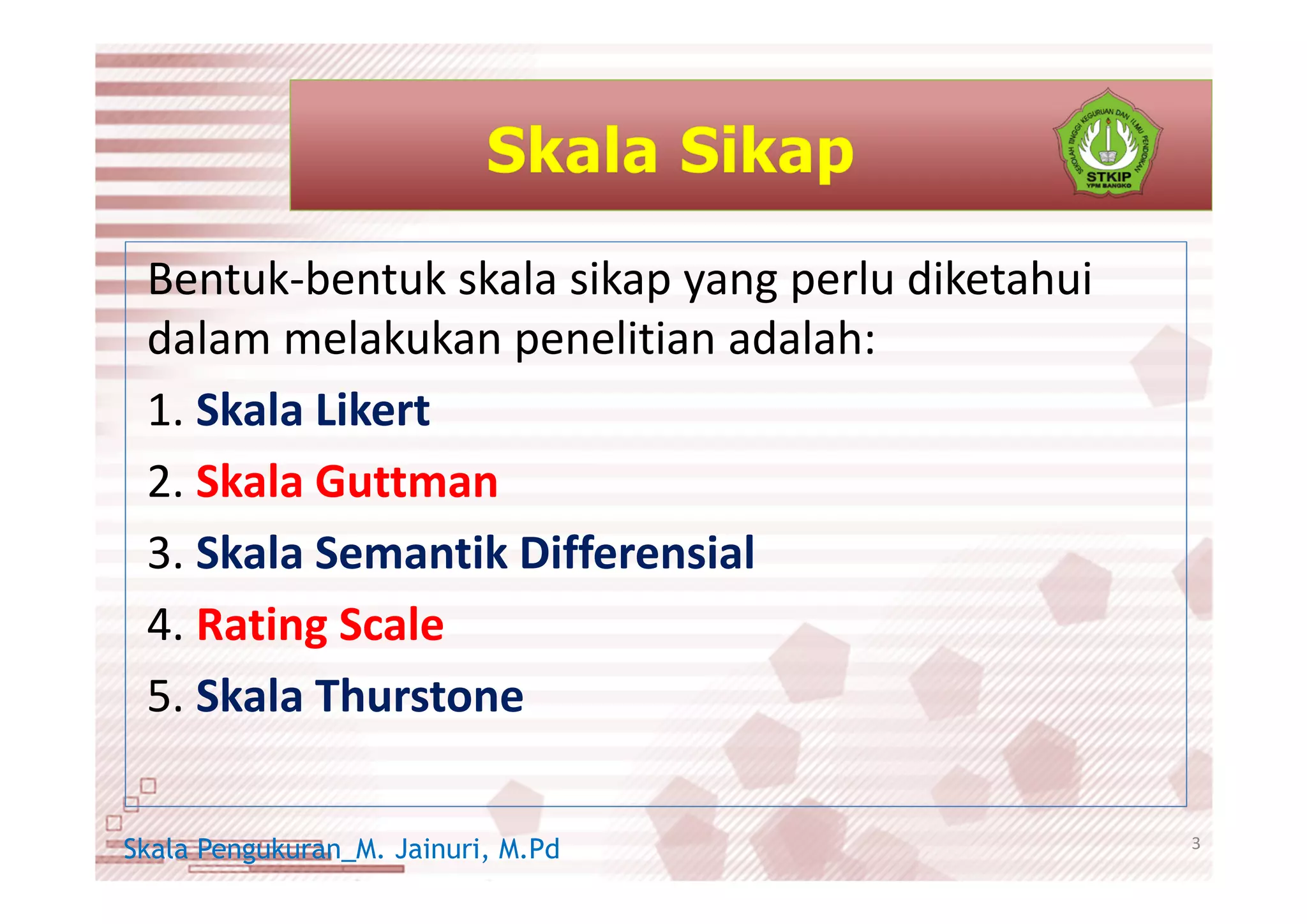 skala pengukuran | PDF