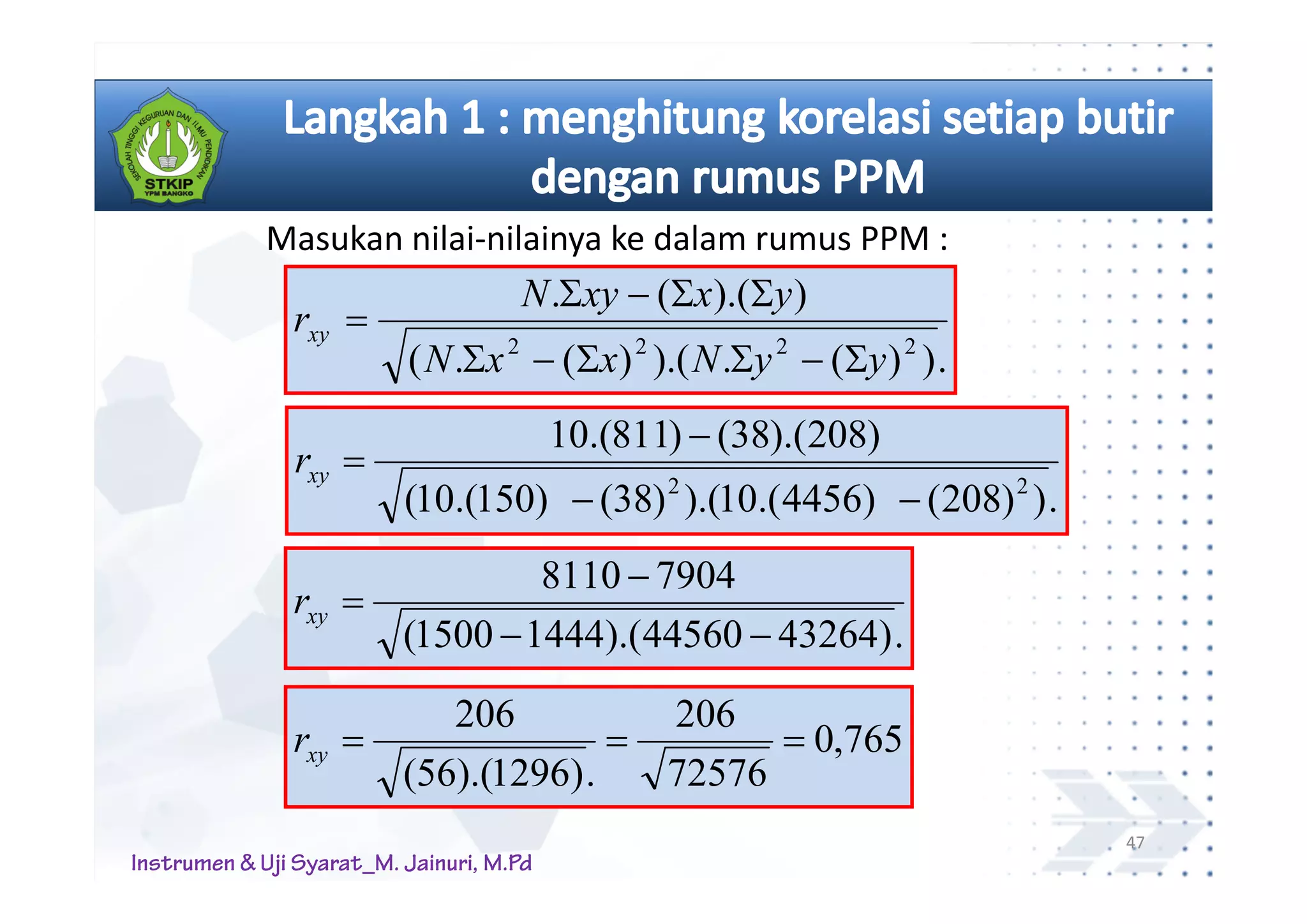 instrumen dan uji syarat instrumen | PDF