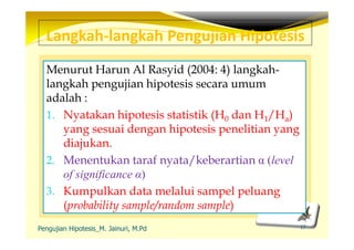 pengujian hipotesis | PDF
