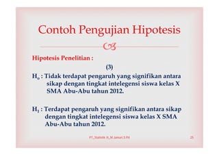Minggu 8_Pengujian Hipotesis | PPT