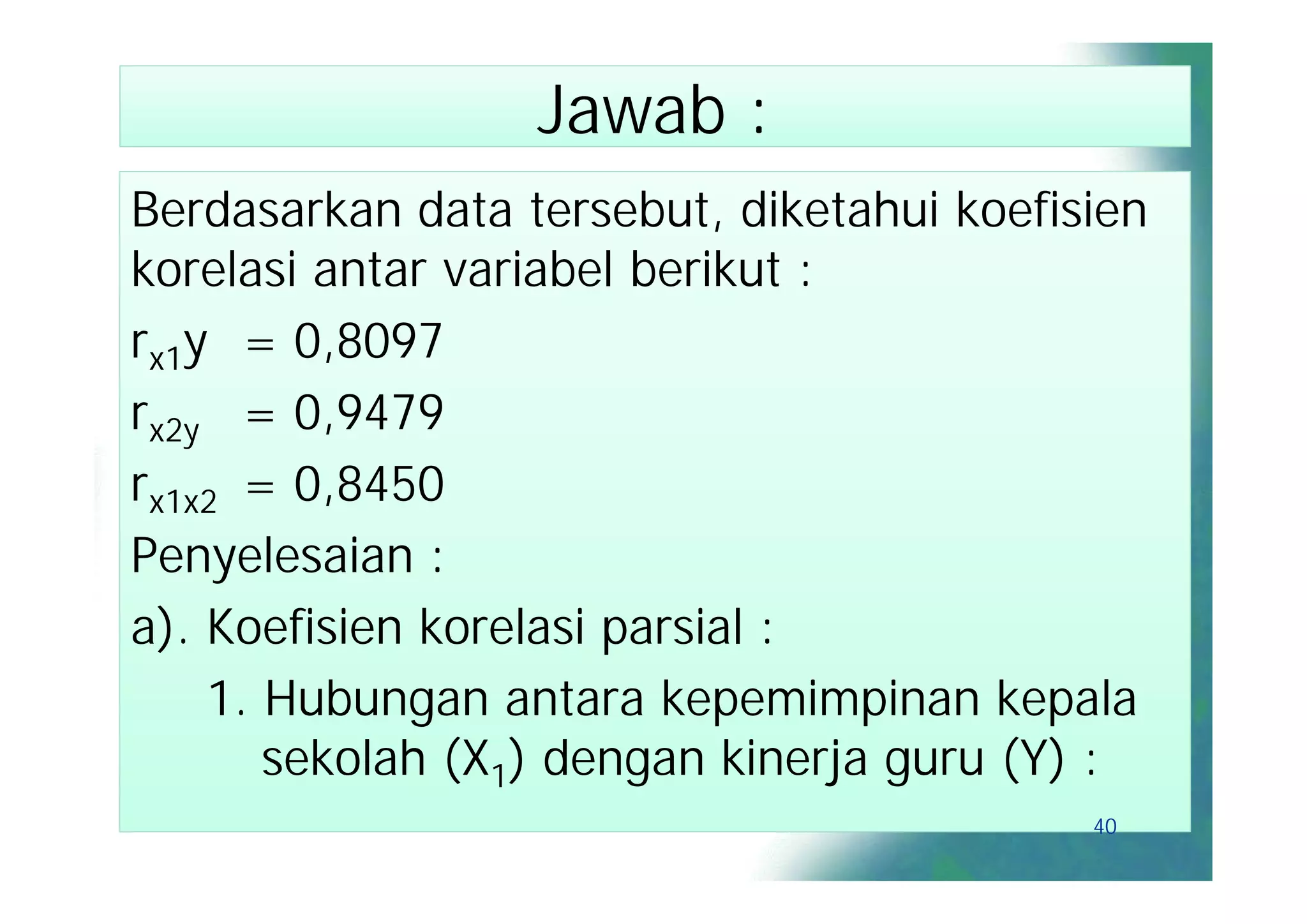 Minggu 9_Teknik Analisis Korelasi | PDF