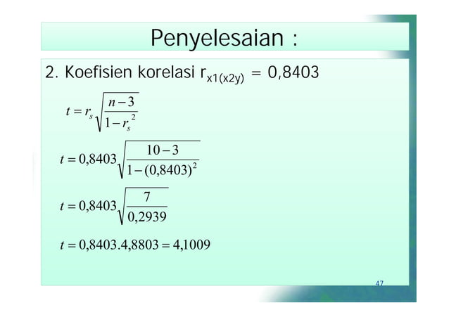 Minggu 9_Teknik Analisis Korelasi | PDF