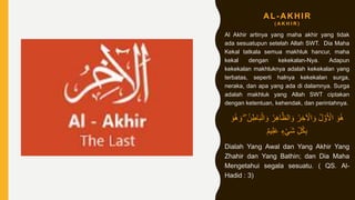 Materi PAI Bab 2 Mengenal Allah Melalui Asmaul Husna.ppt