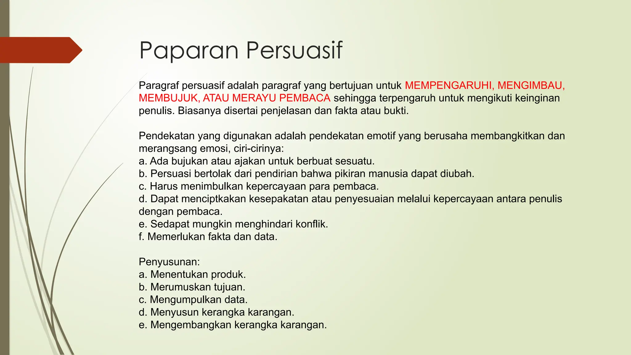 Materi Paparan Deskriptif, Naratif, Argumentatif, atau Persuasif ...
