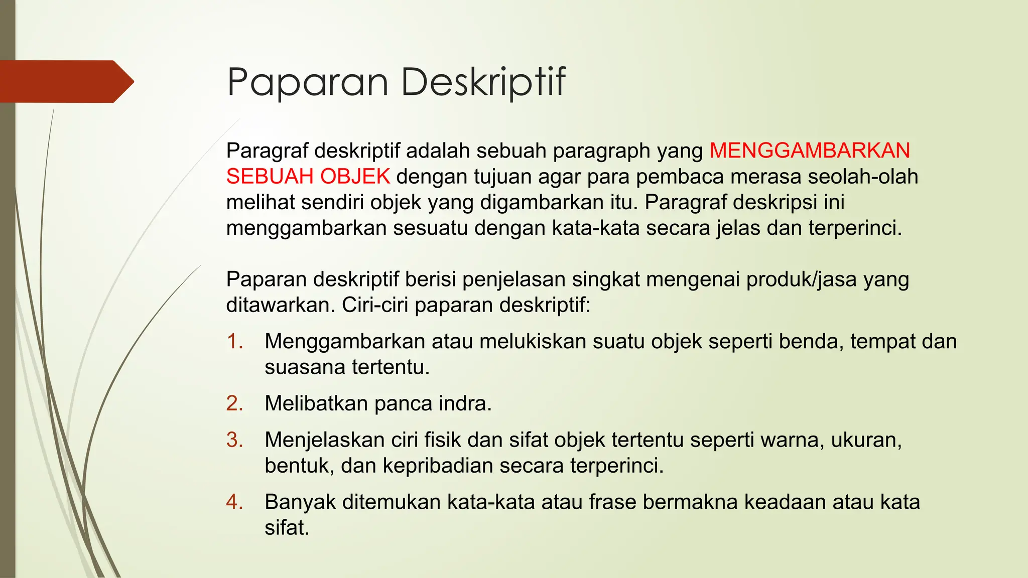 Materi Paparan Deskriptif, Naratif, Argumentatif, atau Persuasif ...