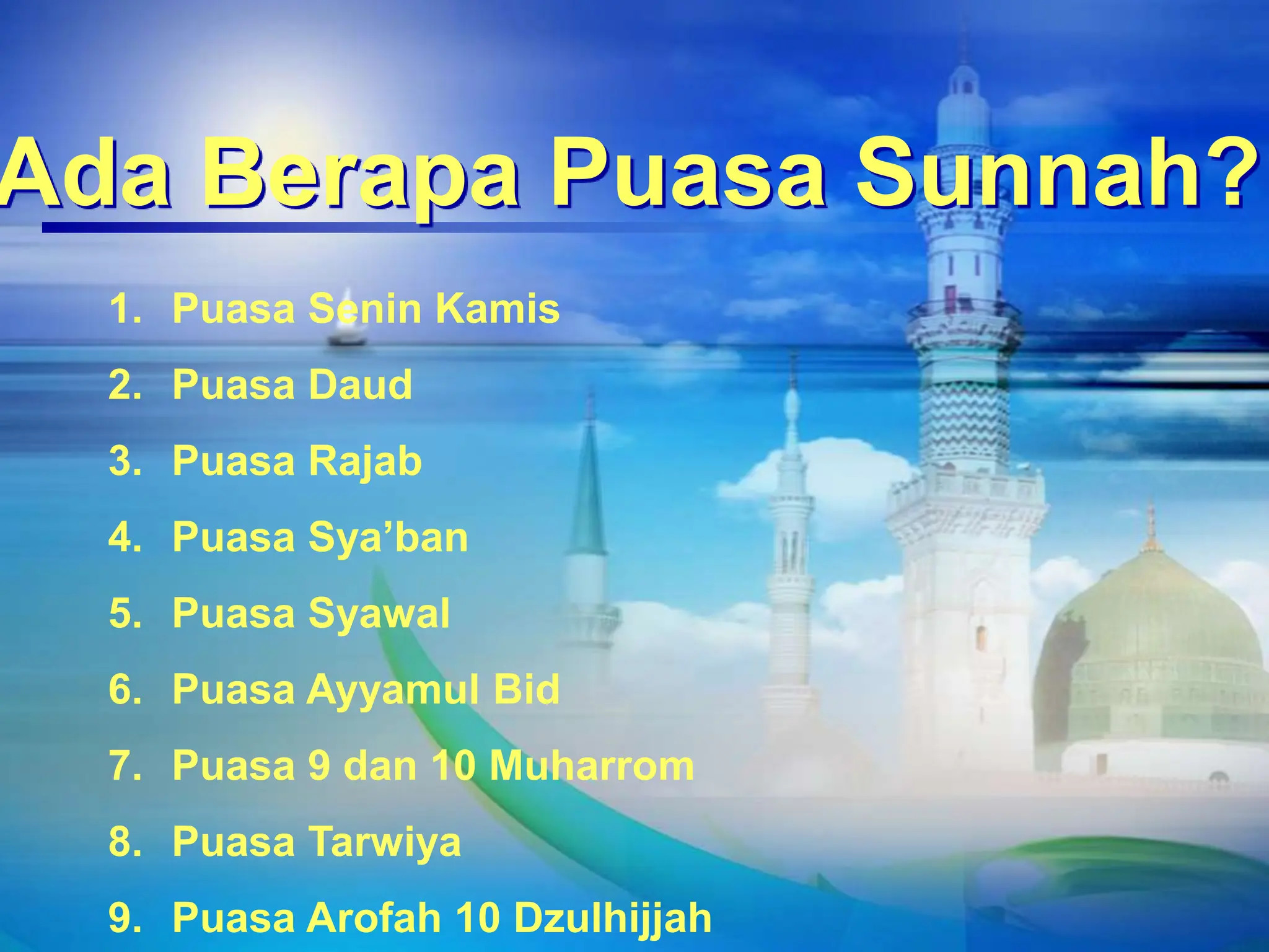 Materi Ramadhan Tentang Puasa | PPT