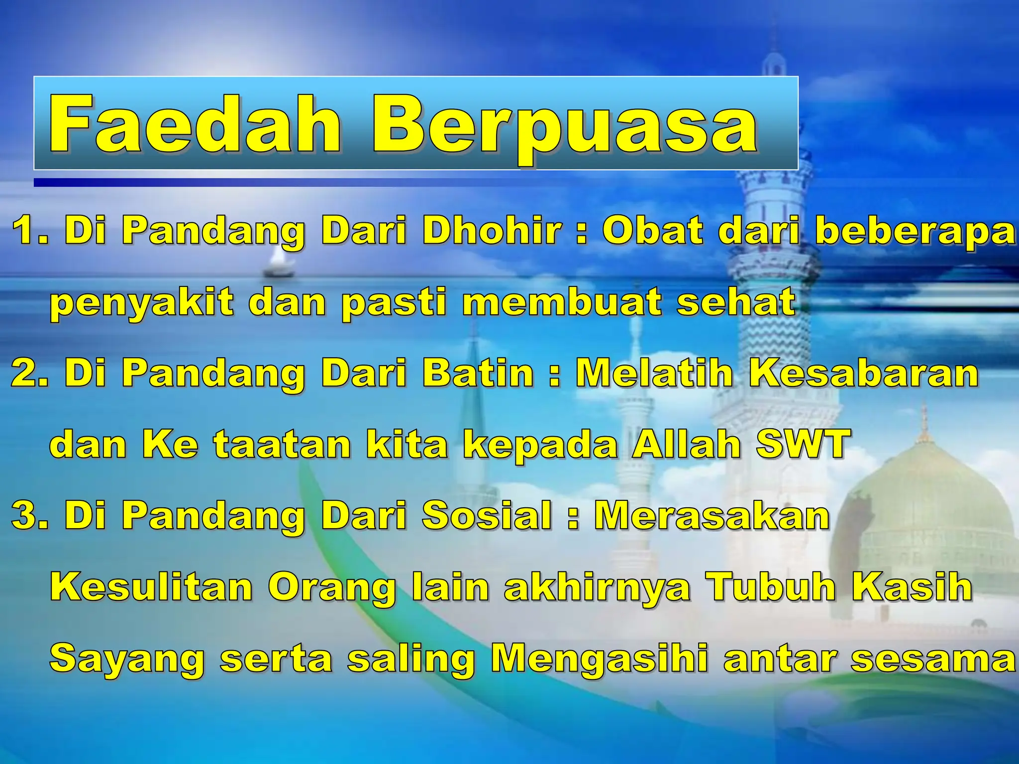 Materi Ramadhan Tentang Puasa | PPT