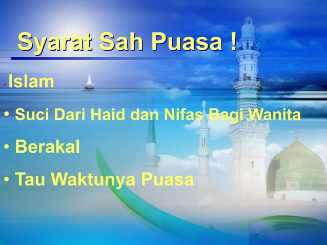 Materi Ramadhan Tentang Puasa | PPT