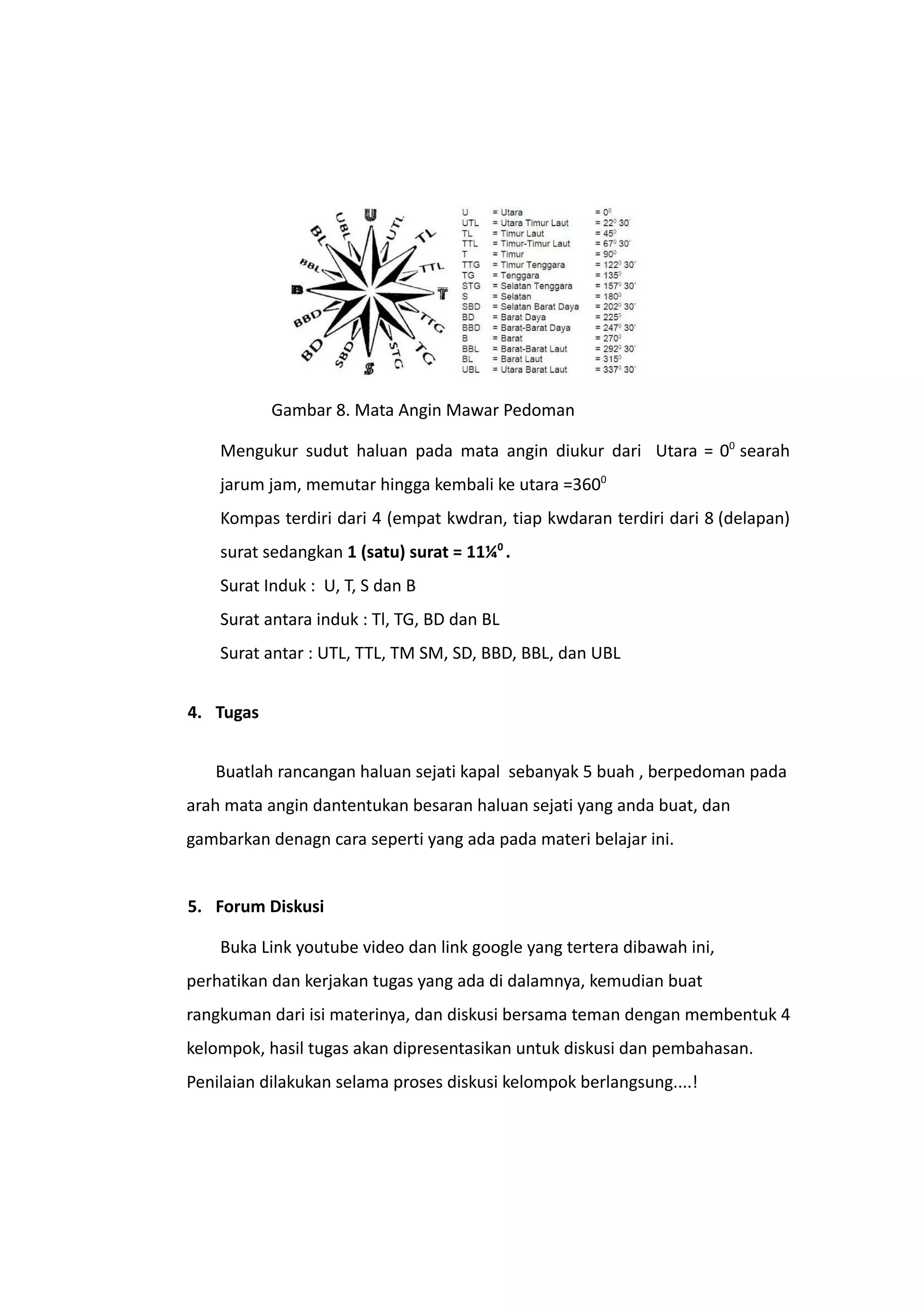 Materi pelajaran ilmu pelayaran datar | PDF