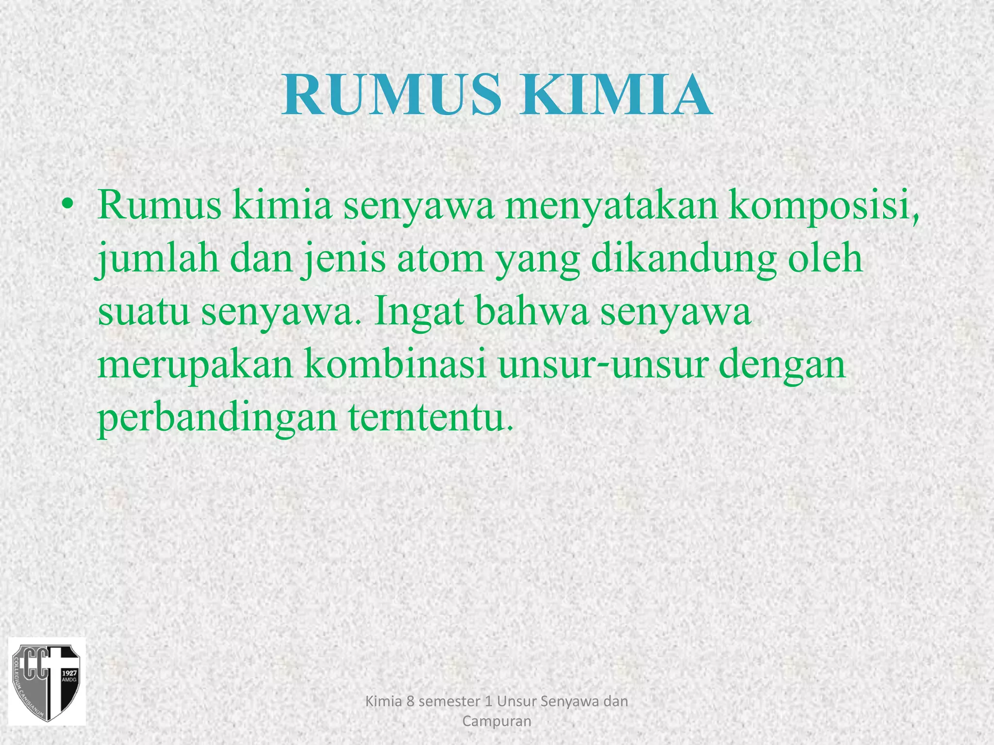 Materi pelajaran kimia kelas 8 semester 1 | PDF