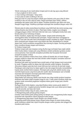 Materi pelajaran penjas | RTF