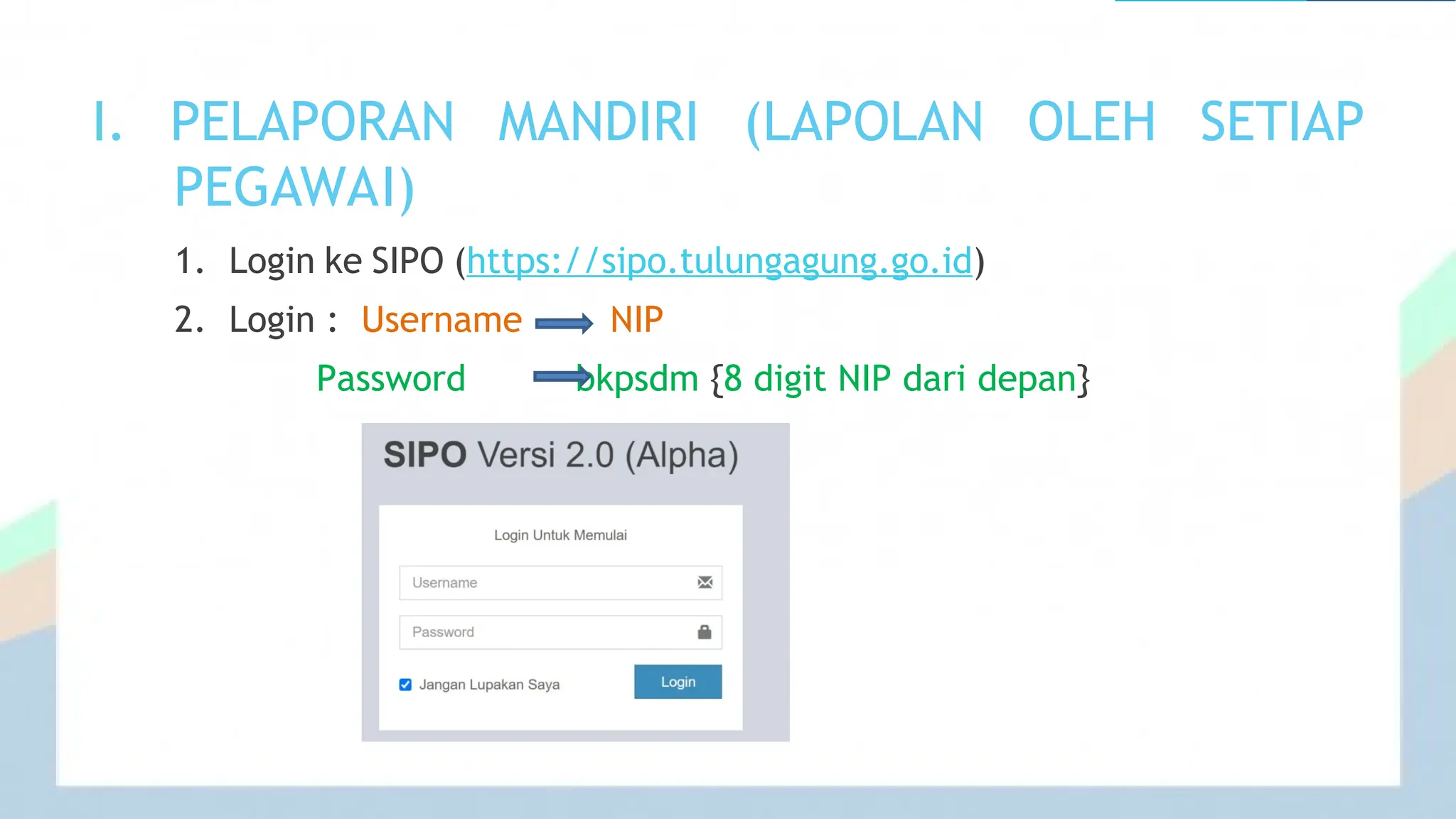 MATERI PELAPORAN SKP 2023 KE APLIKASI SIPO.ppt