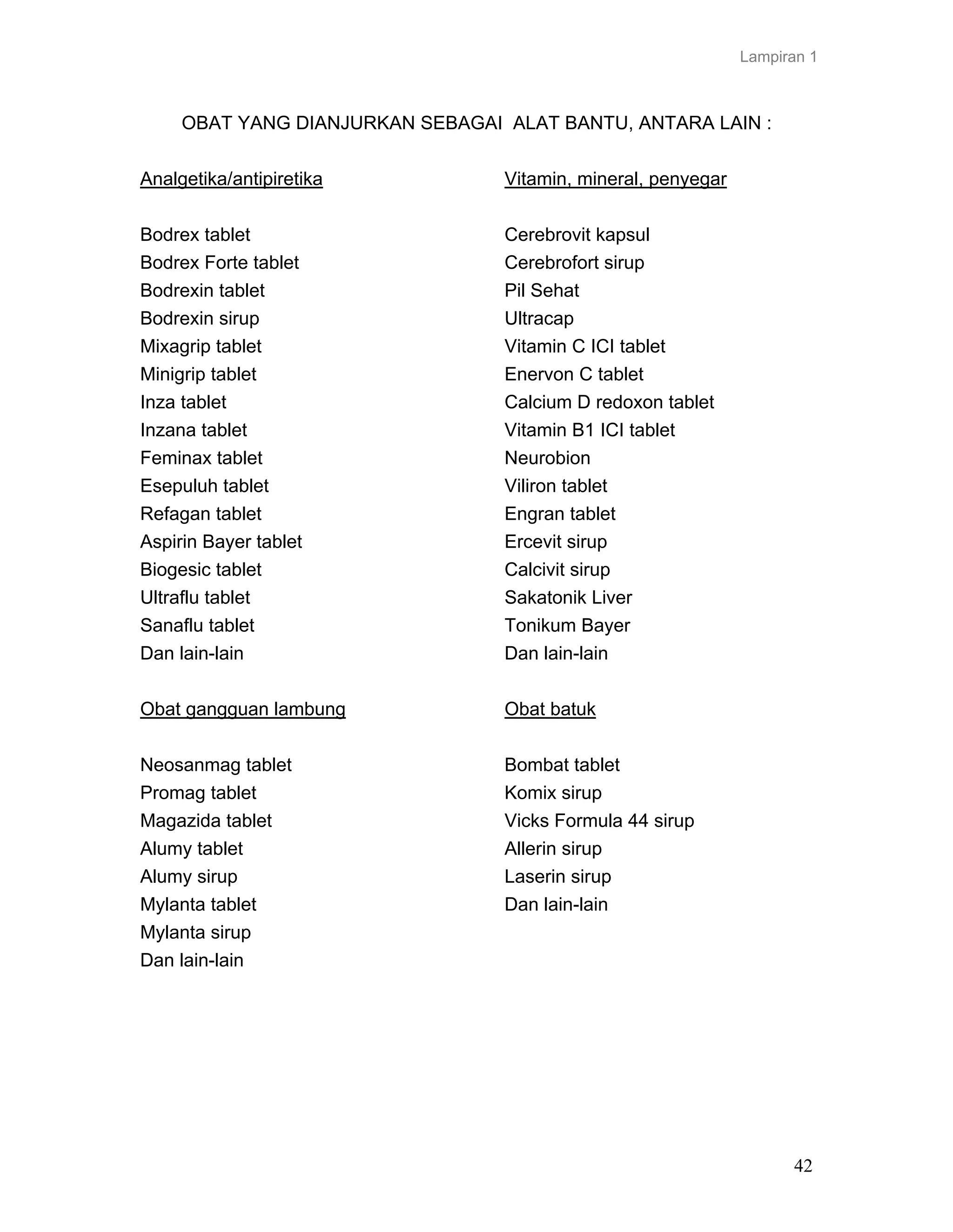 MATERI PELATIHAN PENINGKATAN PENGETAHUAN DAN KETERAMPILAN MEMILIH OBAT ...