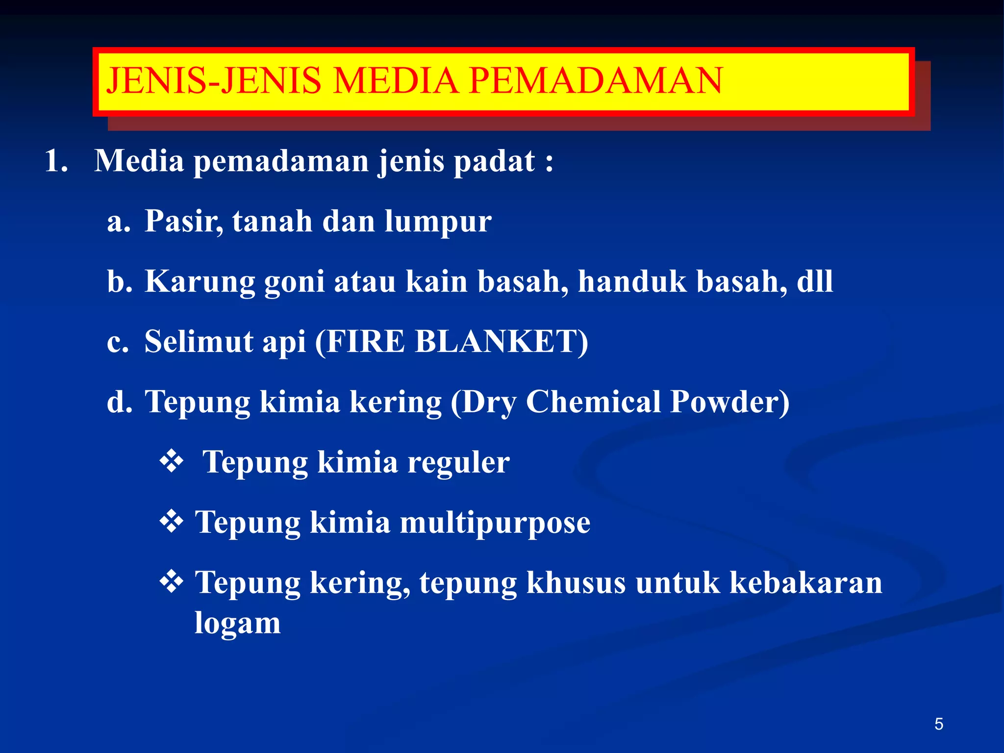 Materi pelatihan apar 2 | PPT