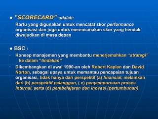 Materi Pelatihan Balanced Scorecard PPA. | PPT