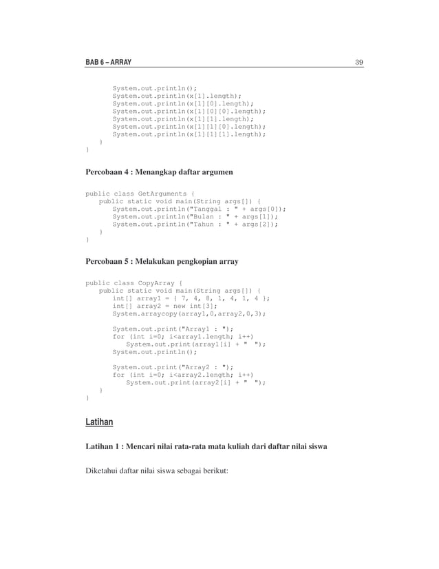 Materi pelatihan java_fundamental | PDF