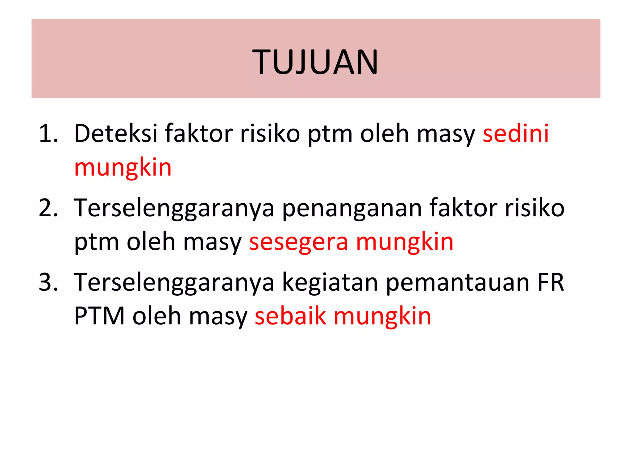 Materi pelatihan posbindu 25042018 | PPT