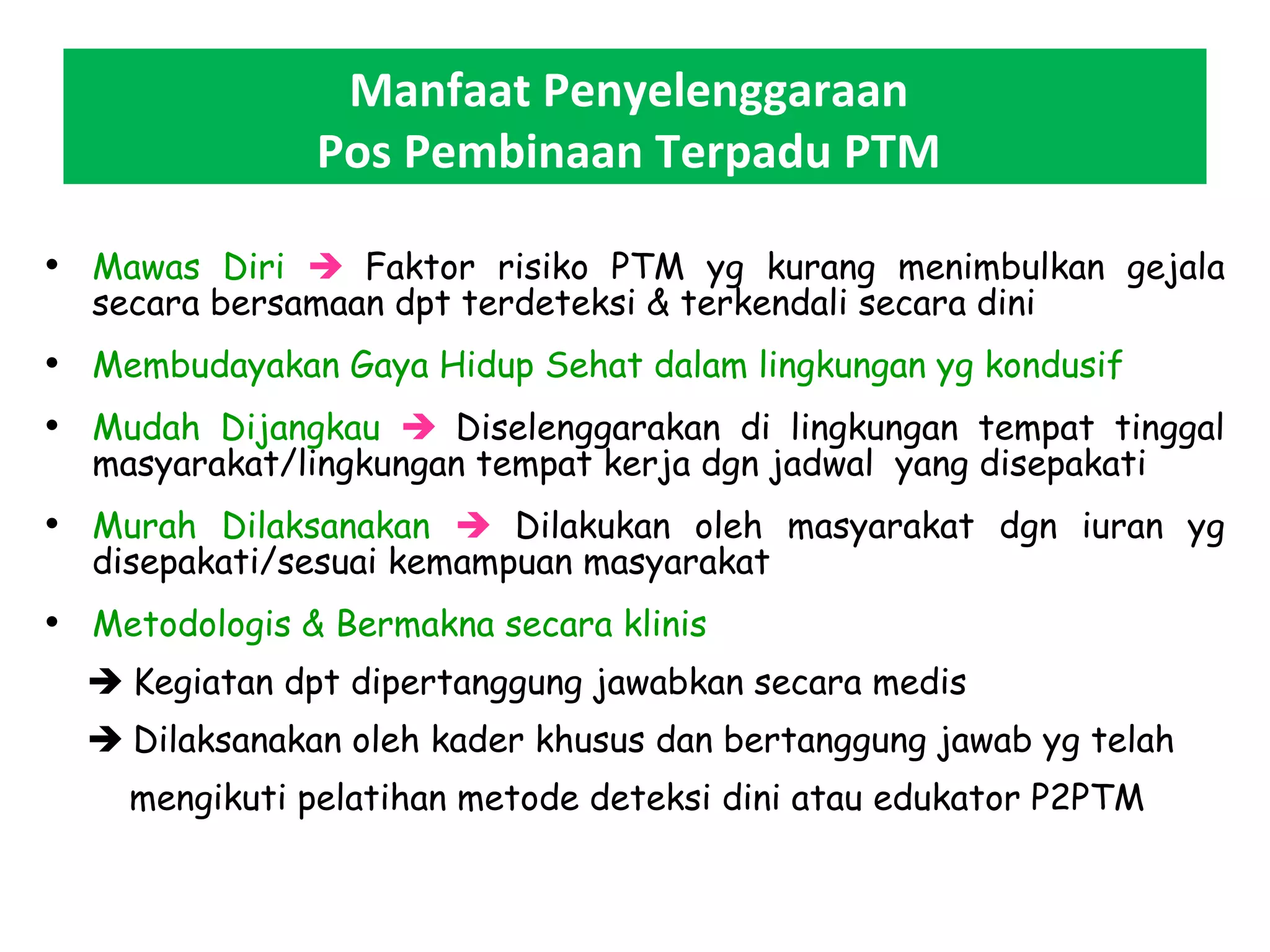 Materi pelatihan posbindu 25042018 | PPT