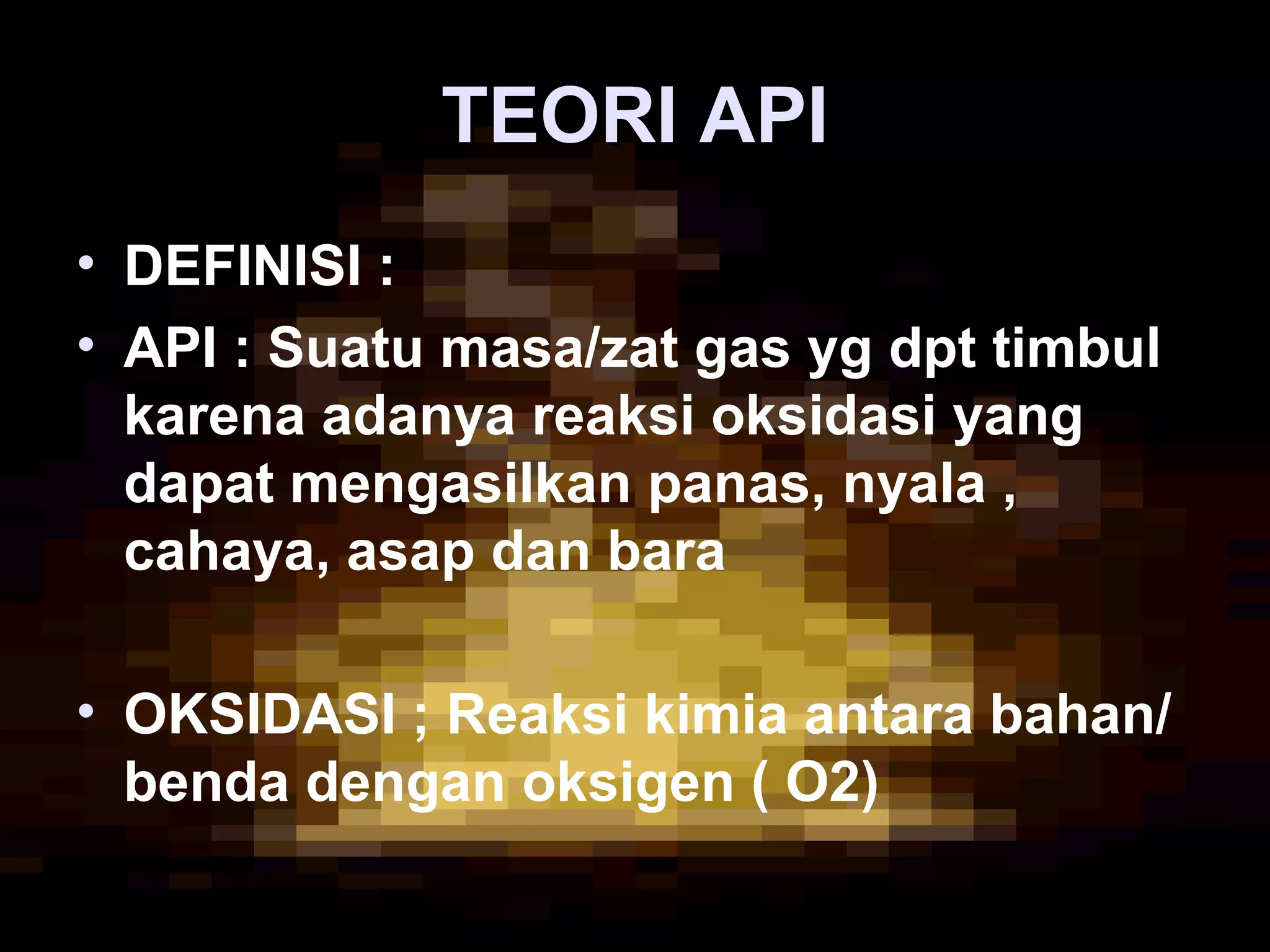 Materi pelatihan teori api | PDF