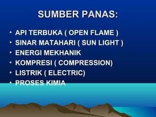 Materi pelatihan teori api 2 | PPT