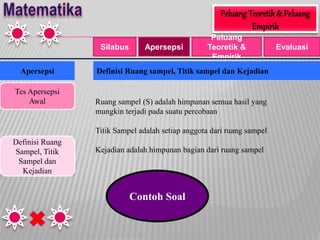 Materi peluang kelas viii | PPTX