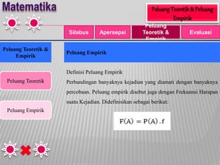Materi peluang kelas viii | PPTX