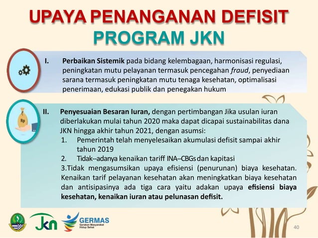 Materi pemanfaatan dana jkn & bok di puskesmas ( bapelkes cikarang) | PPT