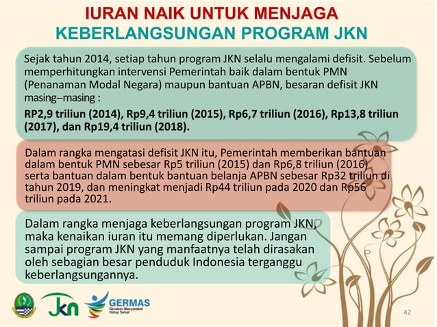 Materi pemanfaatan dana jkn & bok di puskesmas ( bapelkes cikarang) | PPT